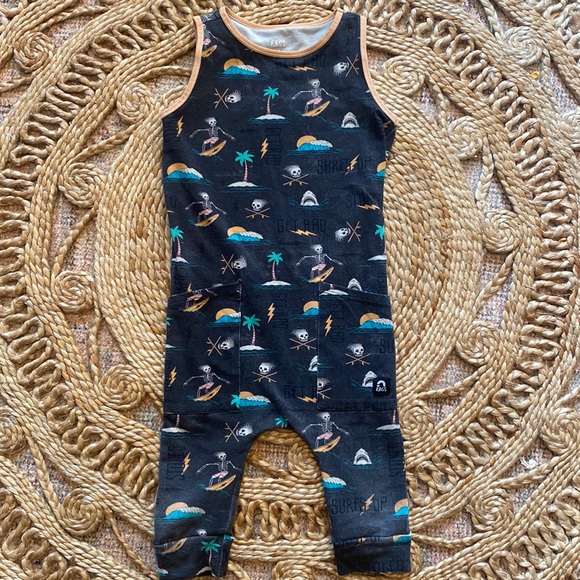 Rags to Raches | Bottoms | Rags Skeleton Surf Island Romper Sz 3t 4t ...
